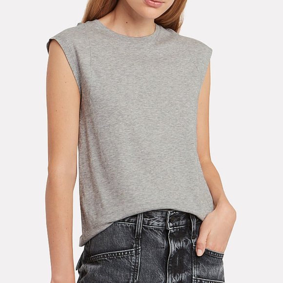 Frame Denim | Tops | Frame Le High Rise Grey Muscle Tee Shirt | Poshmark
